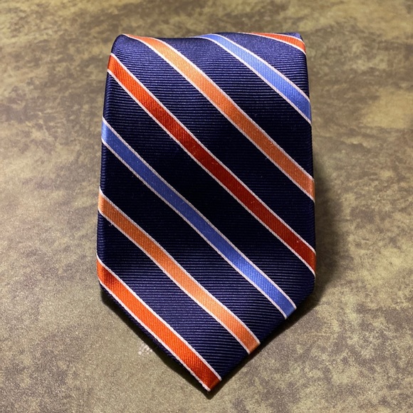 Chaps | Accessories | Chaps Mens Tie 0 Silk Navy Blue With Multi Color ...